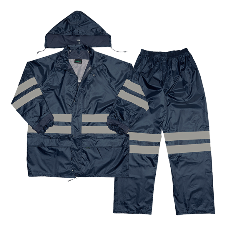 Polyester PVC Reflective Rain Suit - Paramount Garments